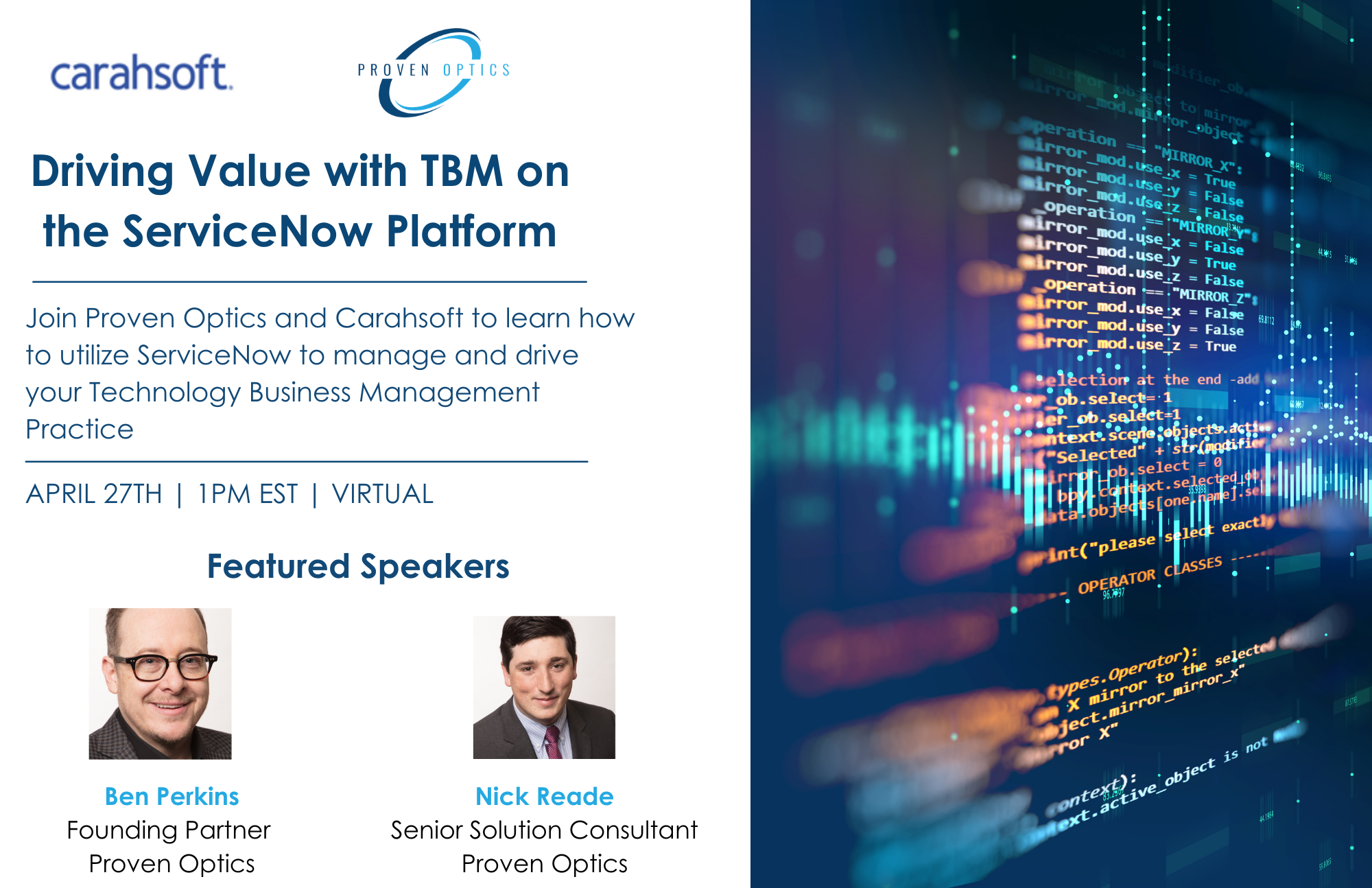 Events : Proven Optics